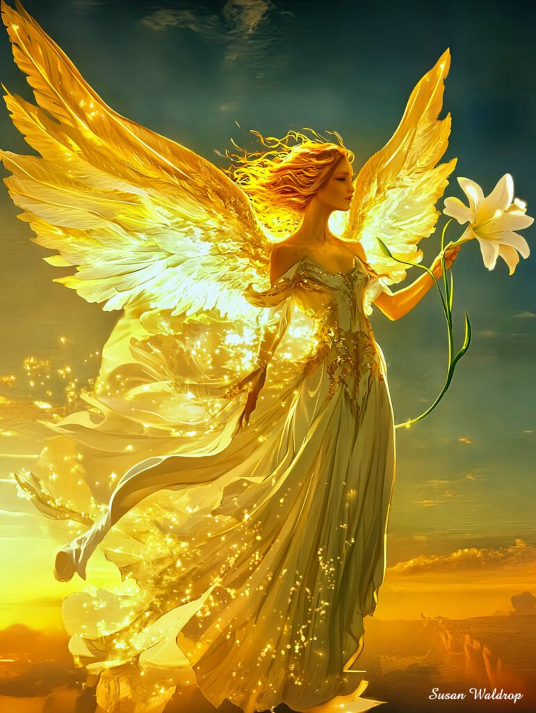 Angel of Hope: The Dawn of New Beginnings" – A Luminous Digital ...